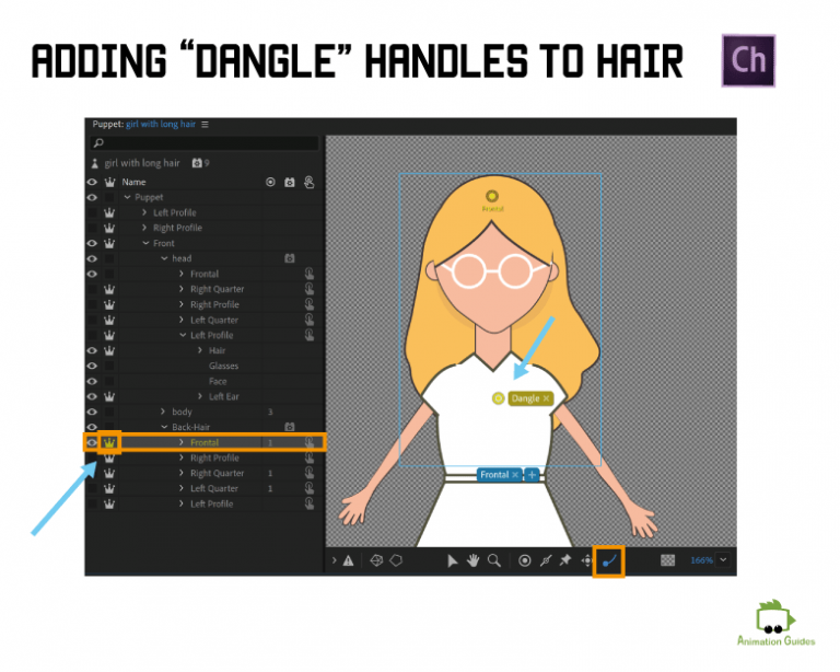 How to Properly Rig Long Hair Puppets in Adobe Character Animator?