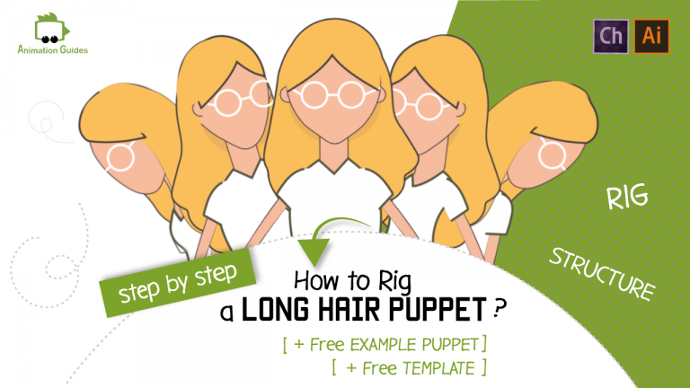 How to Properly Rig Long Hair Puppets in Adobe Character Animator?
