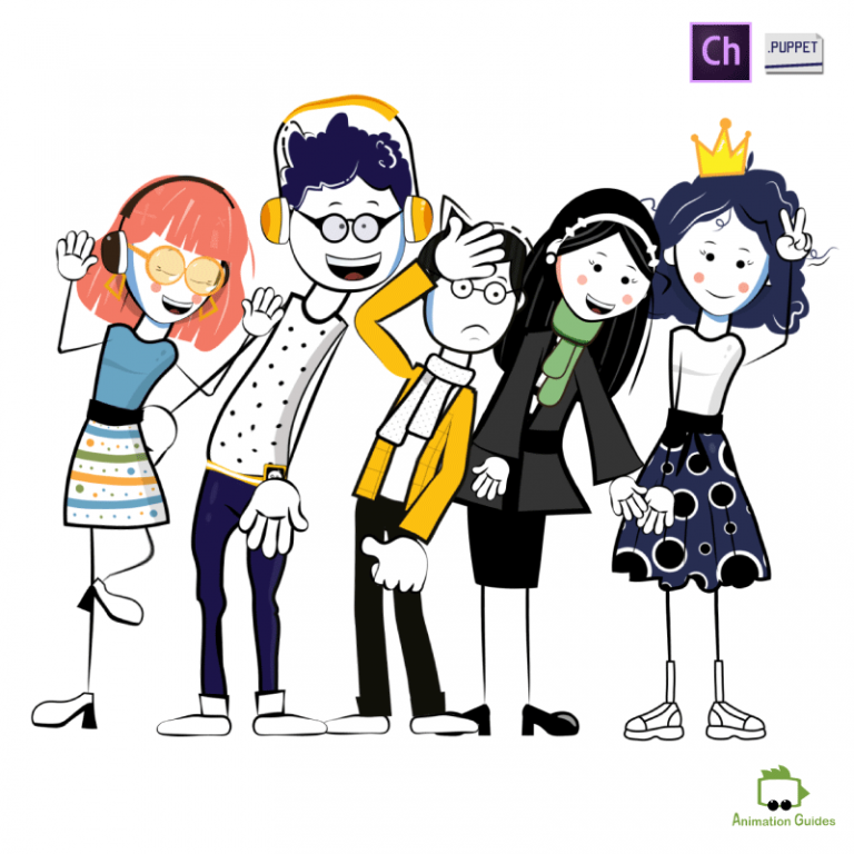 Animation Guides - Character Puppets and Illustrations