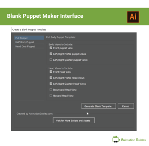 Generate Blank Puppet Template in Illustrator [Free Script]