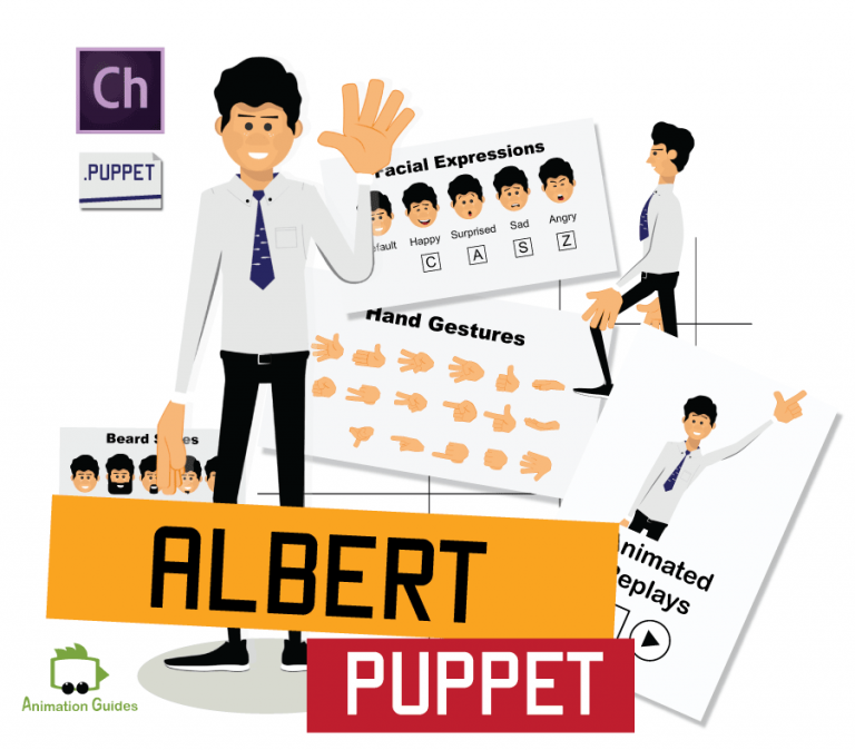 Albert Puppet for Adobe Character Animator
