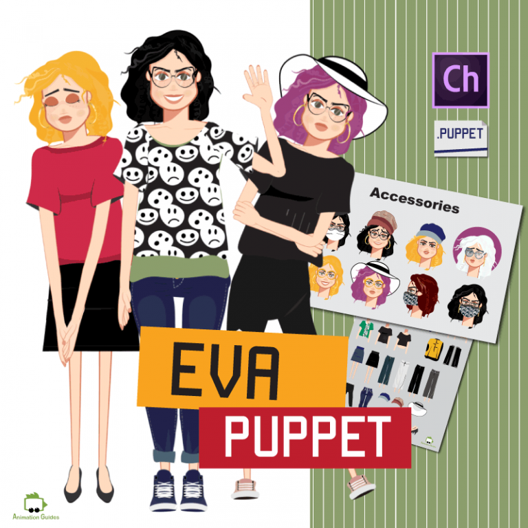 Eva Female Puppet for Adobe Character Animator