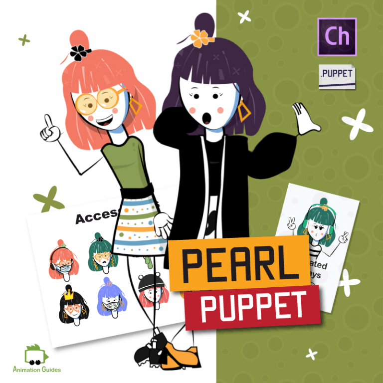 Pearl Female Stick Puppet for Adobe Character Animator