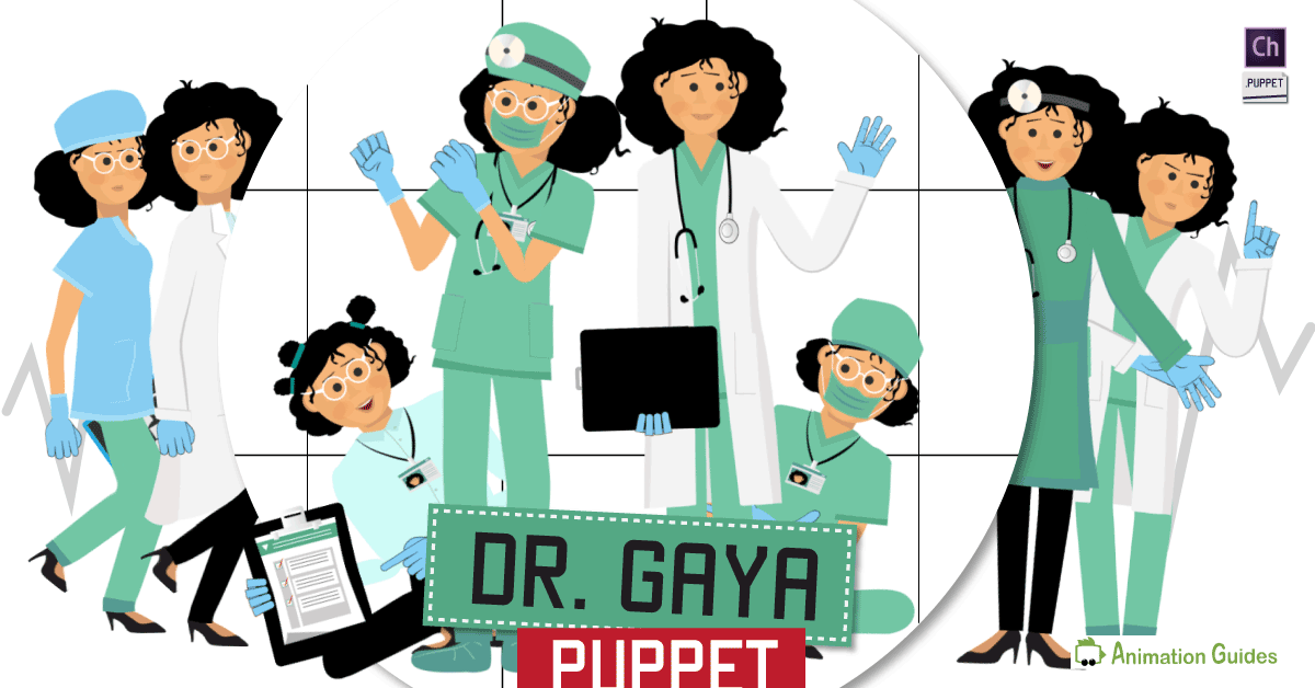 Doctor Gaya Female Puppet for Adobe Character Animator