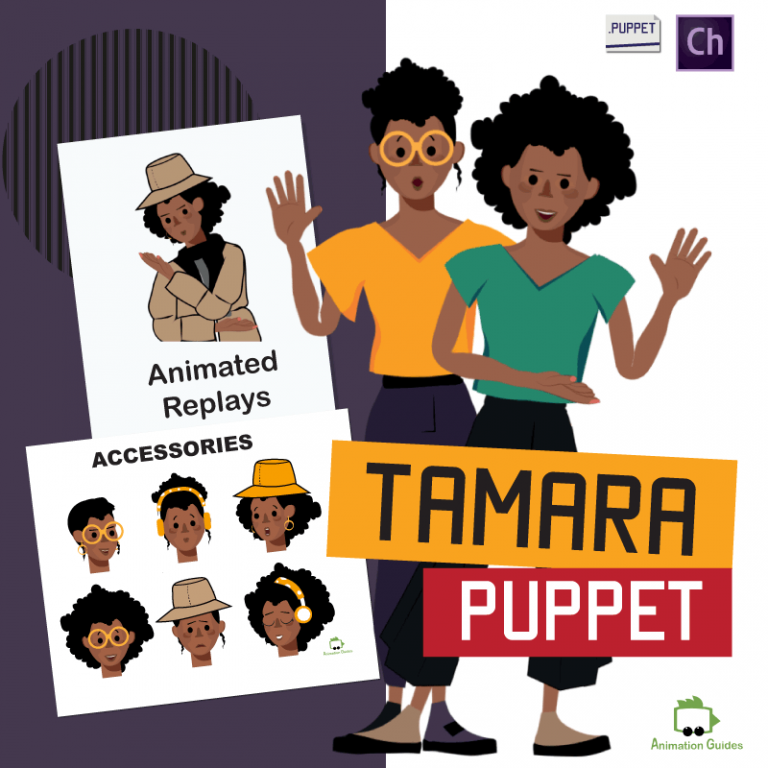 Tamara Female African American Puppet for Character Animator