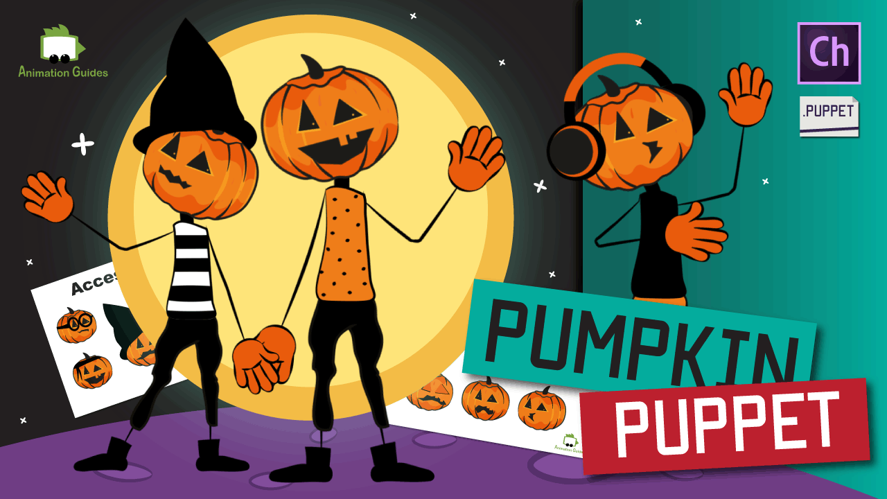 Mr. Pumpkin Puppet for Adobe Character Animator