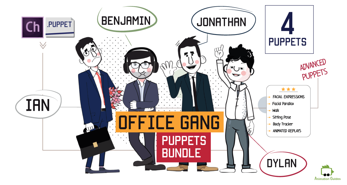 Office Gang Bundle - Jonathan, Benjamin, Ian and Dylan