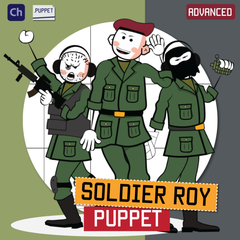 Soldier Roy- Military Puppet for Adobe Character Animator