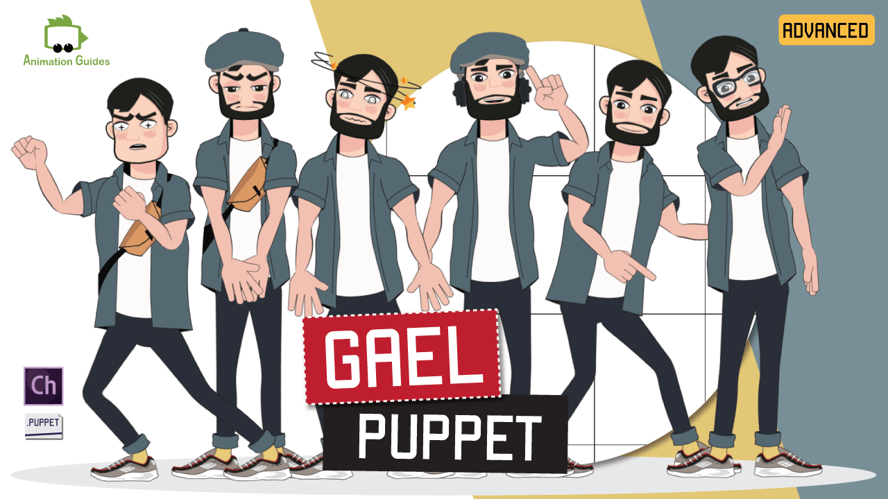 Gael- Male Puppet for Adobe Character Animator [Advanced]