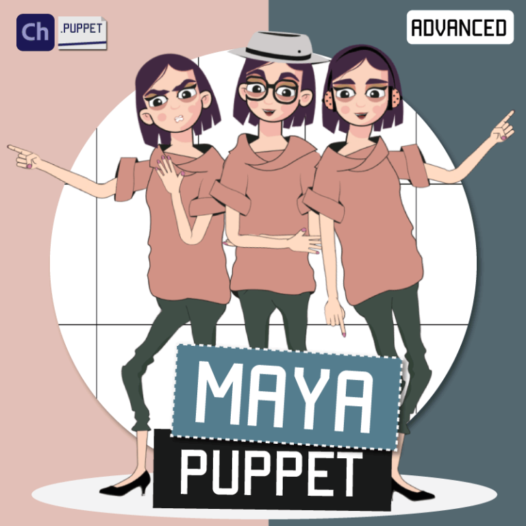 Maya- Advanced Female Puppet for Adobe Character Animator