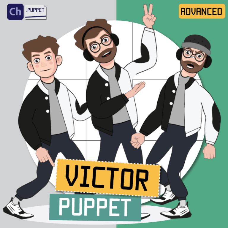 Victor - Customizable Male Puppet for Adobe Ch [Advanced]