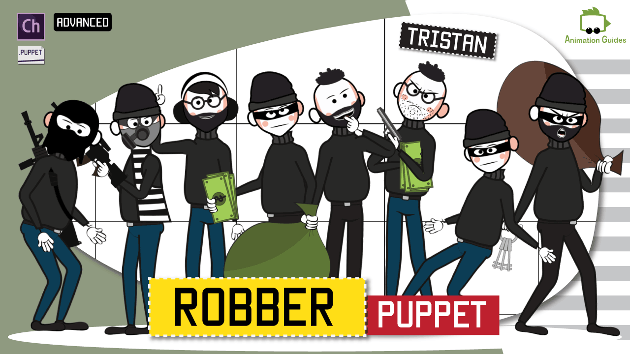 Tristan - Advanced Robber Puppet [Adobe Character Animator]